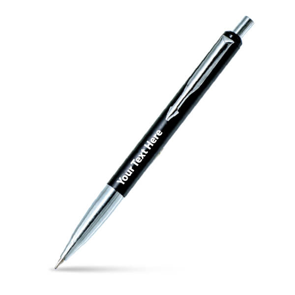 Buy Black Slim Customized Printed Ball Pen | Promotional Pens at yourPrint